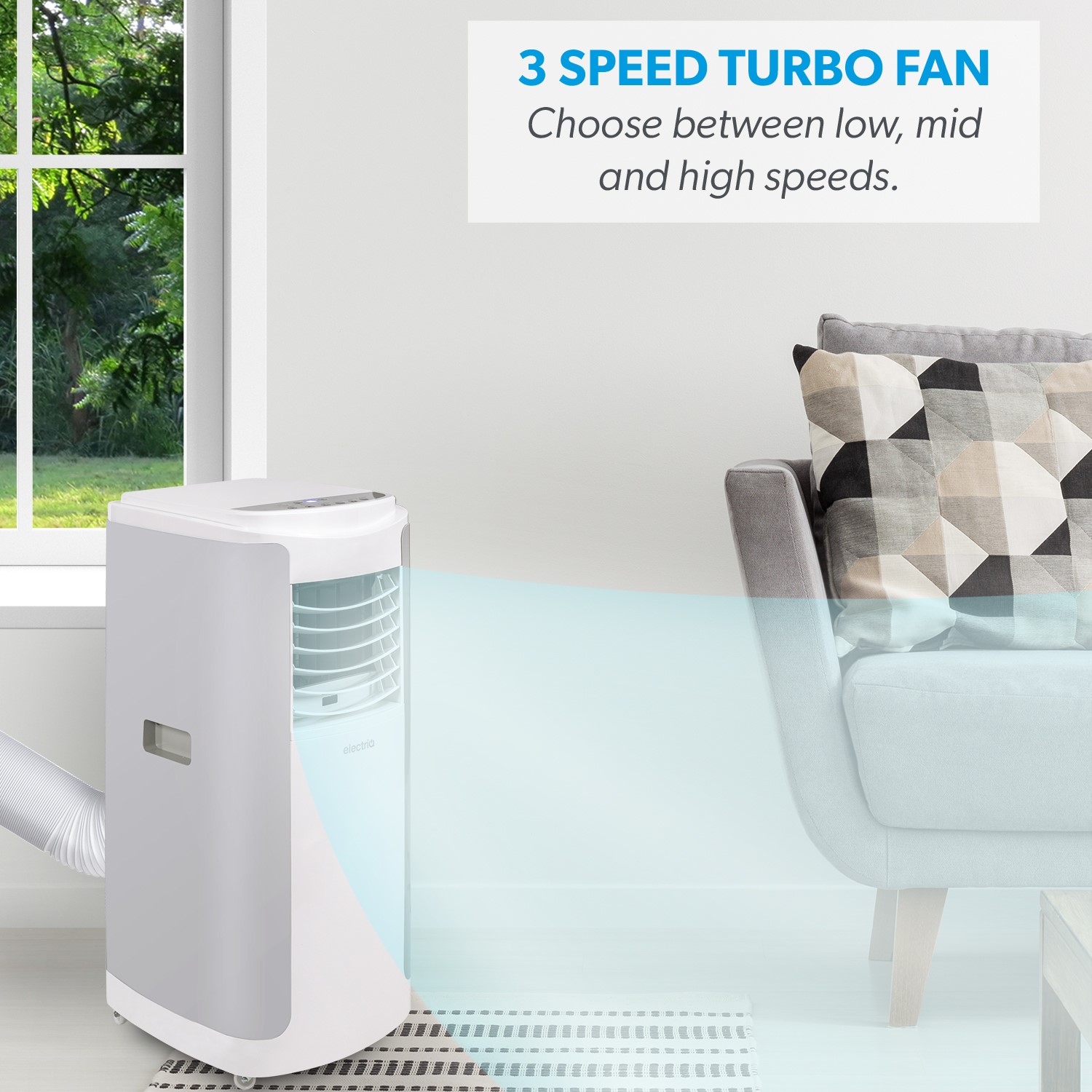Buy Refurbished Electriq 12000 Btu 3 5 Kw Wifi Smart App 4 In 1 Air