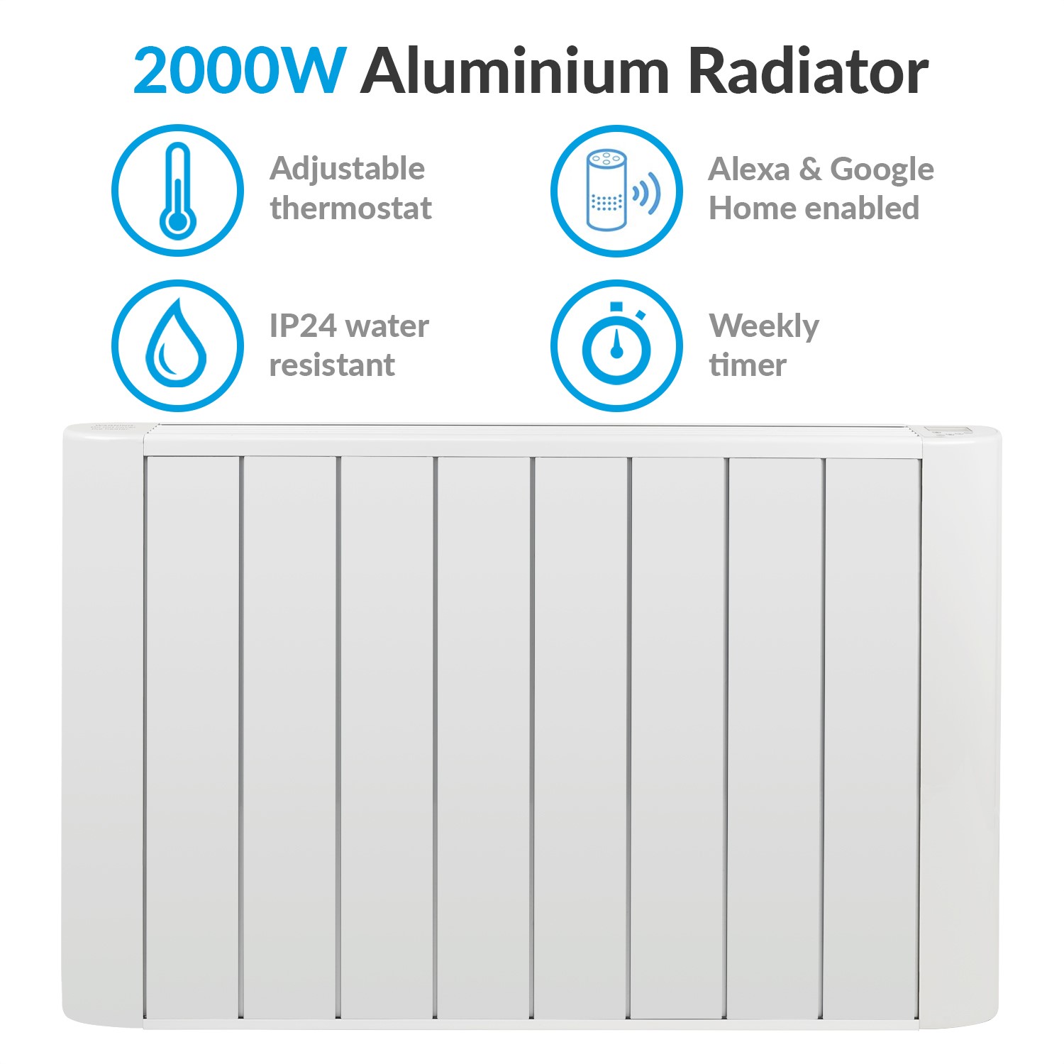 Buy Refurbished 2000W Smart Low Energy Aluminium Designer Radiator ...