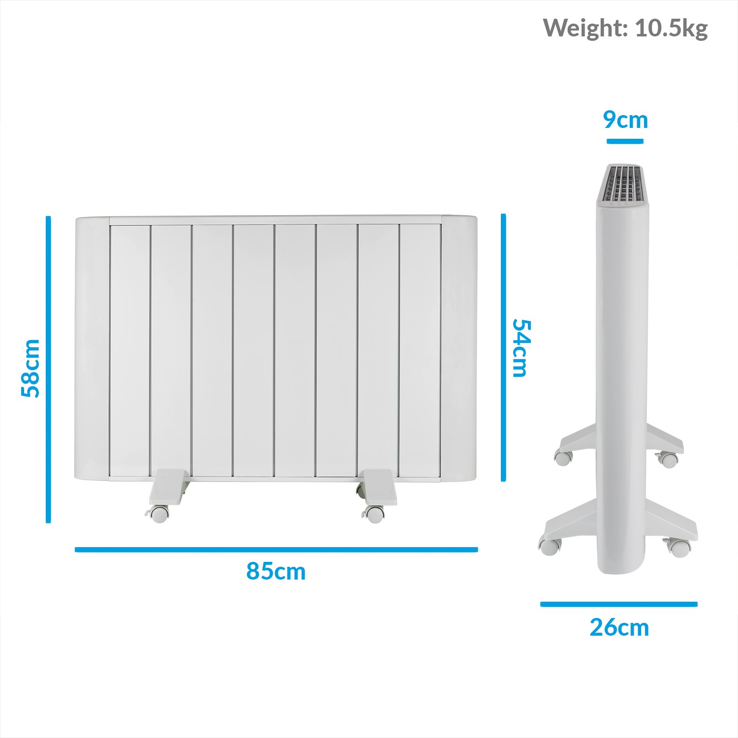 Buy Refurbished 2000W Smart Low Energy Aluminium Designer Radiator ...