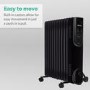 Buy electriQ 2.5kw Black Smart WiFi Alexa Oil Filled Radiator 11 Fin 24 ...