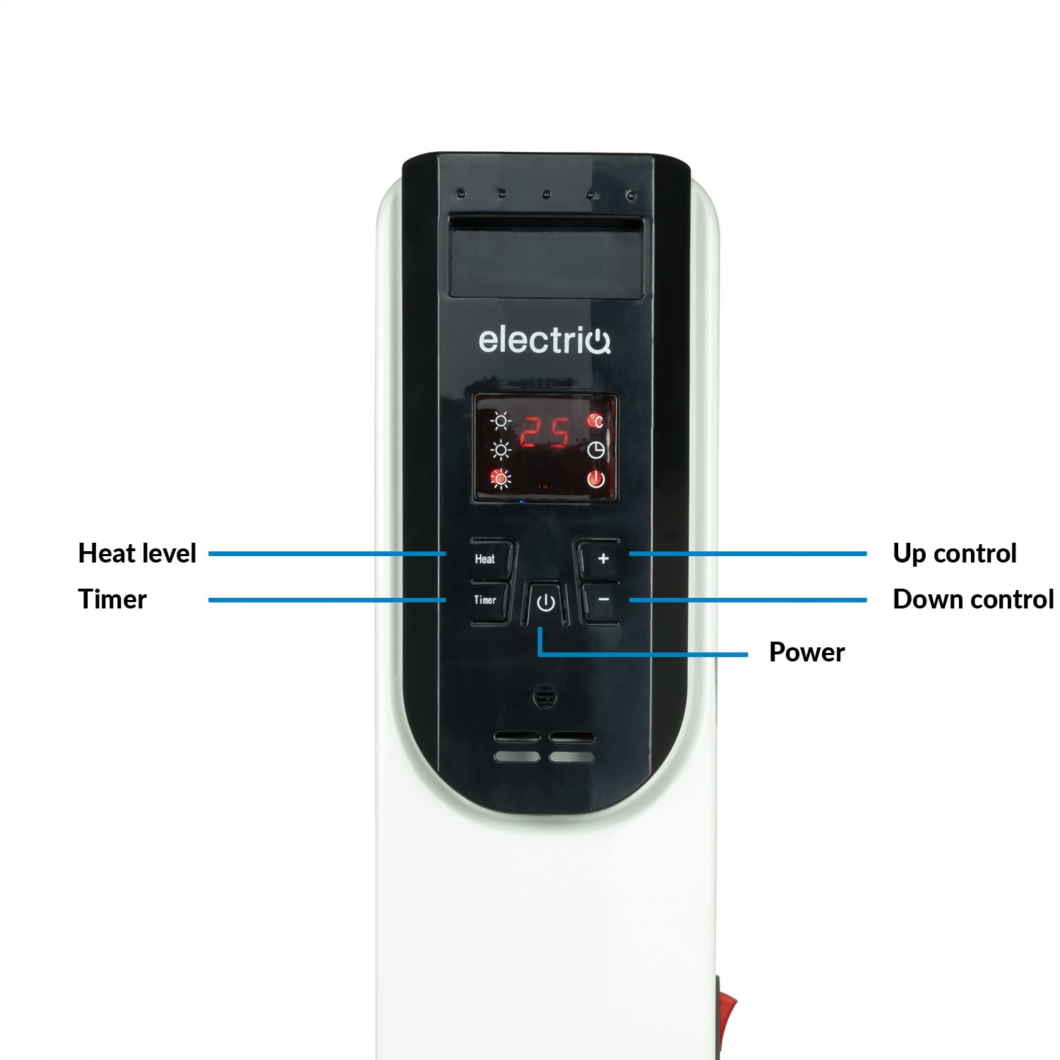 Buy GRADE A2 - electriQ 2.5kw Smart WiFi Alexa Oil Filled Radiator 11 ...