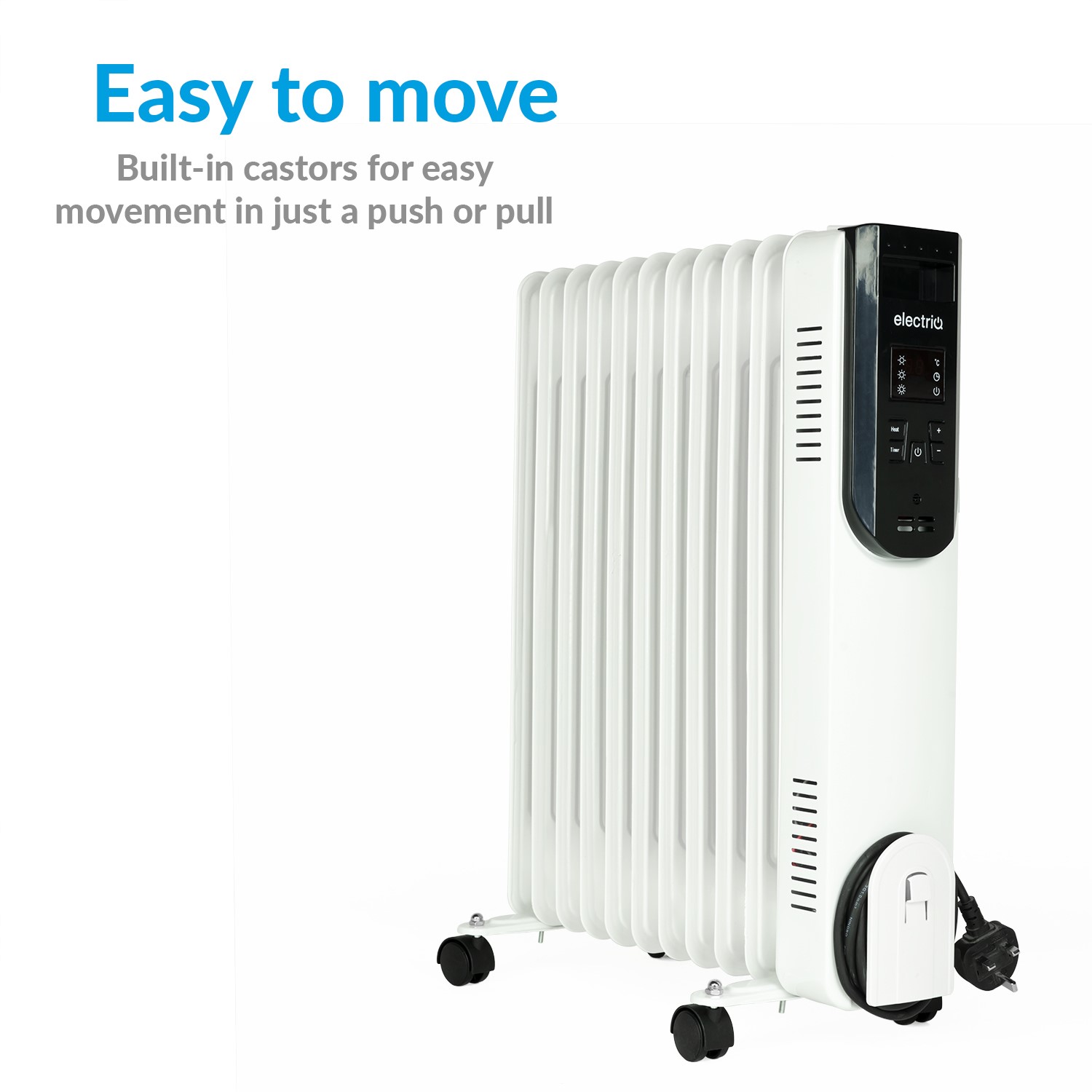 Buy GRADE A2 - electriQ 2.5kw Smart WiFi Alexa Oil Filled Radiator 11 ...