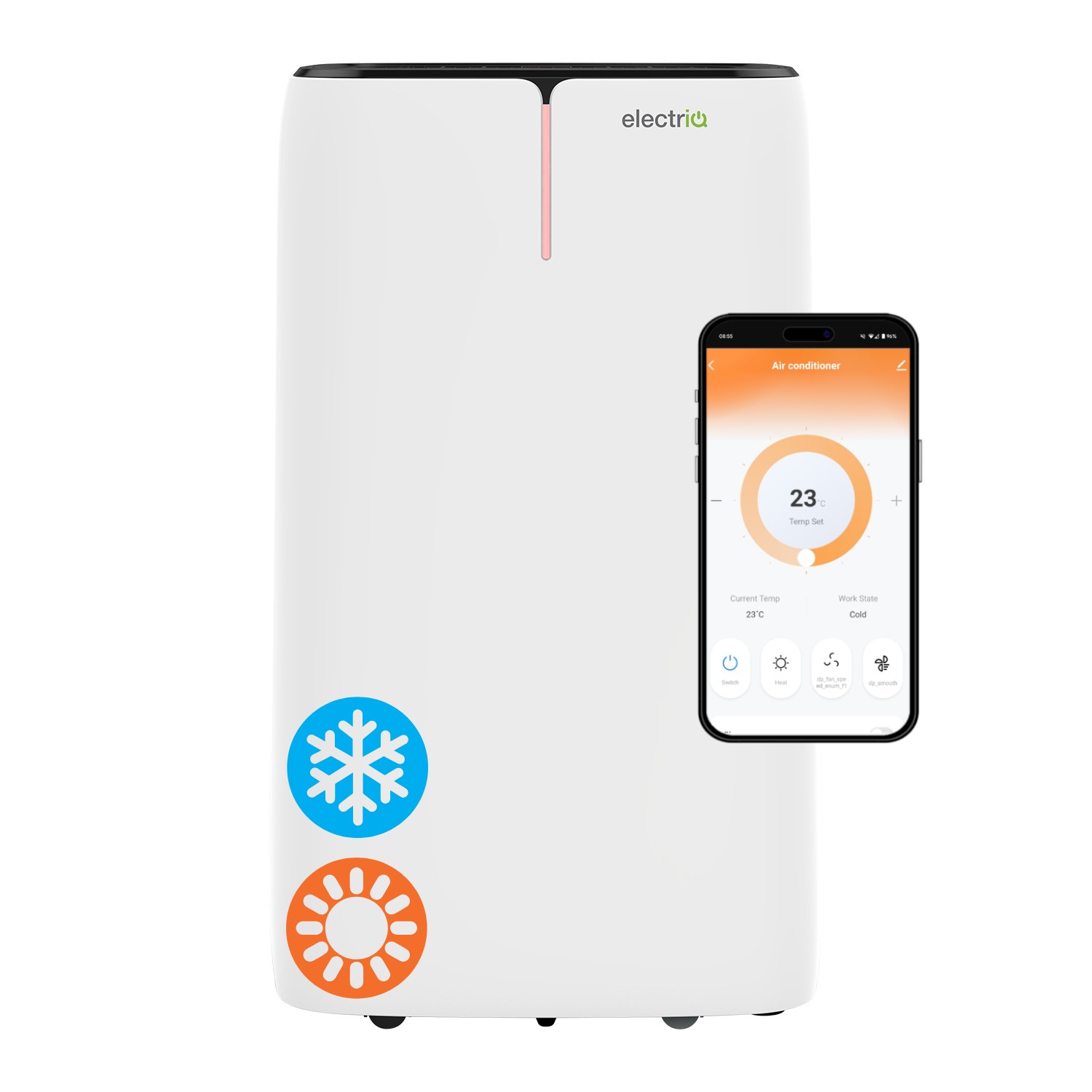 Buy Refurbished ElectriQ EcoSilent 12000 BTU Smart WiFi Portable Air Buy Refurbished ElectriQ EcoSilent 12000 BTU Smart WiFi Portable Air