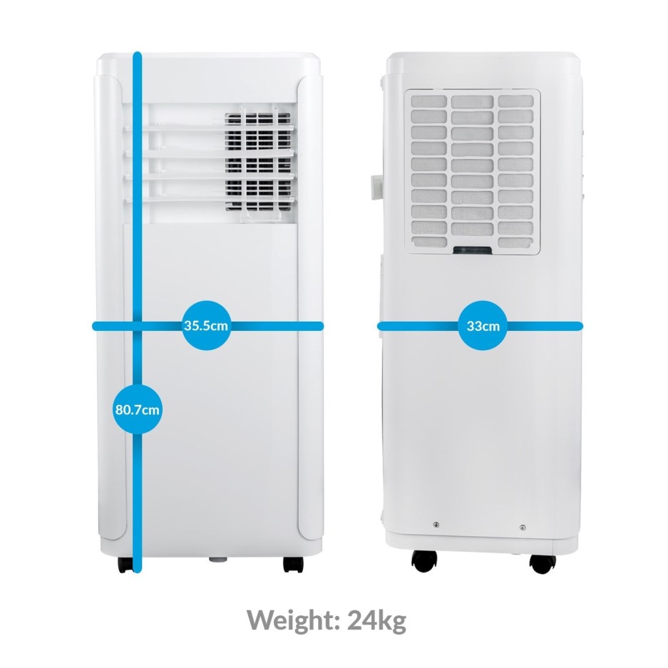 Buy GRADE A2 - electriQ 12000 BTU Portable Air Conditioner for rooms up ...
