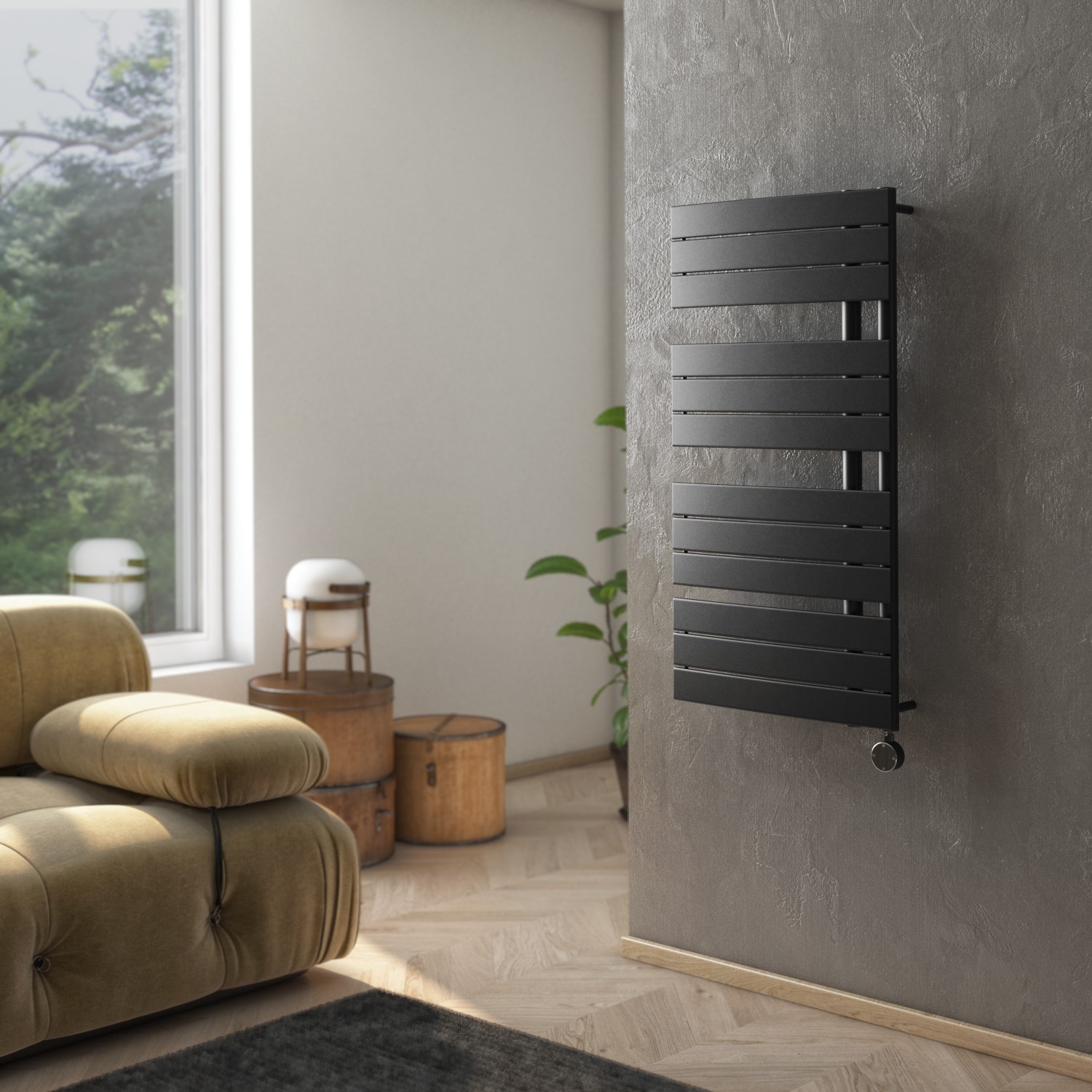 Buy GRADE A2 - electriQ Flat Panel Electric Towel Rail Radiator ...